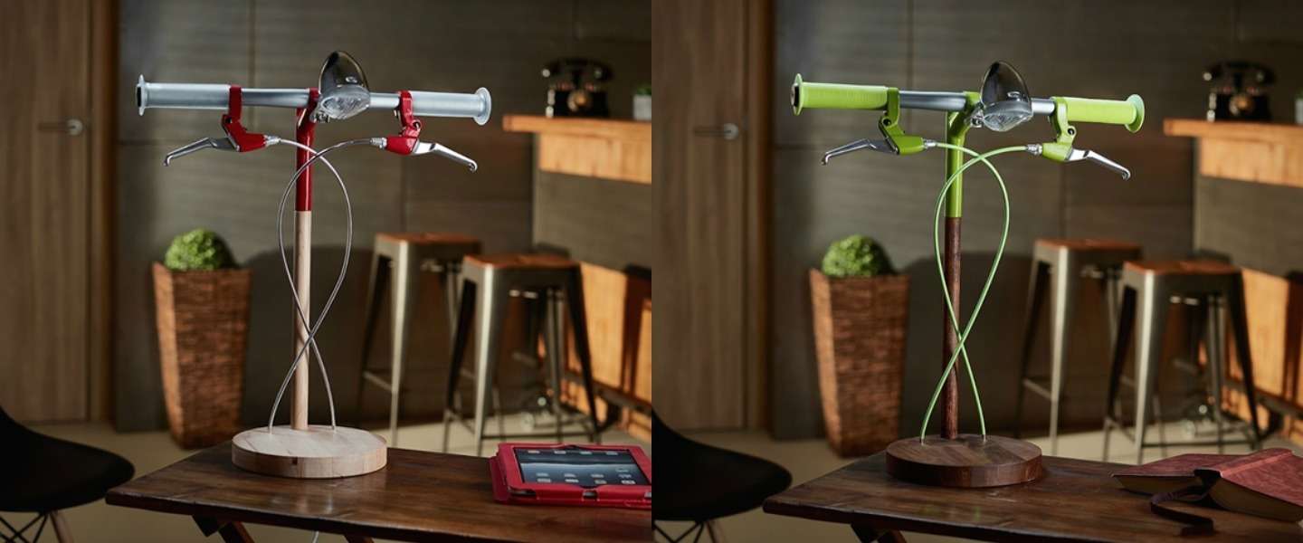 Deze gave bureaulamp is gebaseerd op een fiets – Stylecowboys